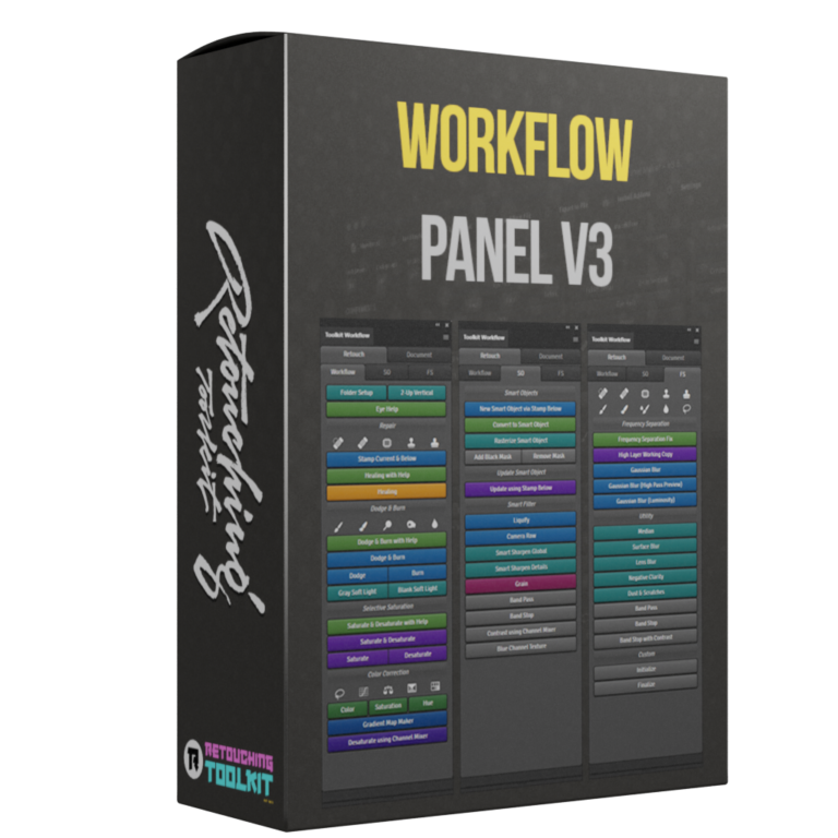 Workflow Panel v3 – Retouching Toolkit